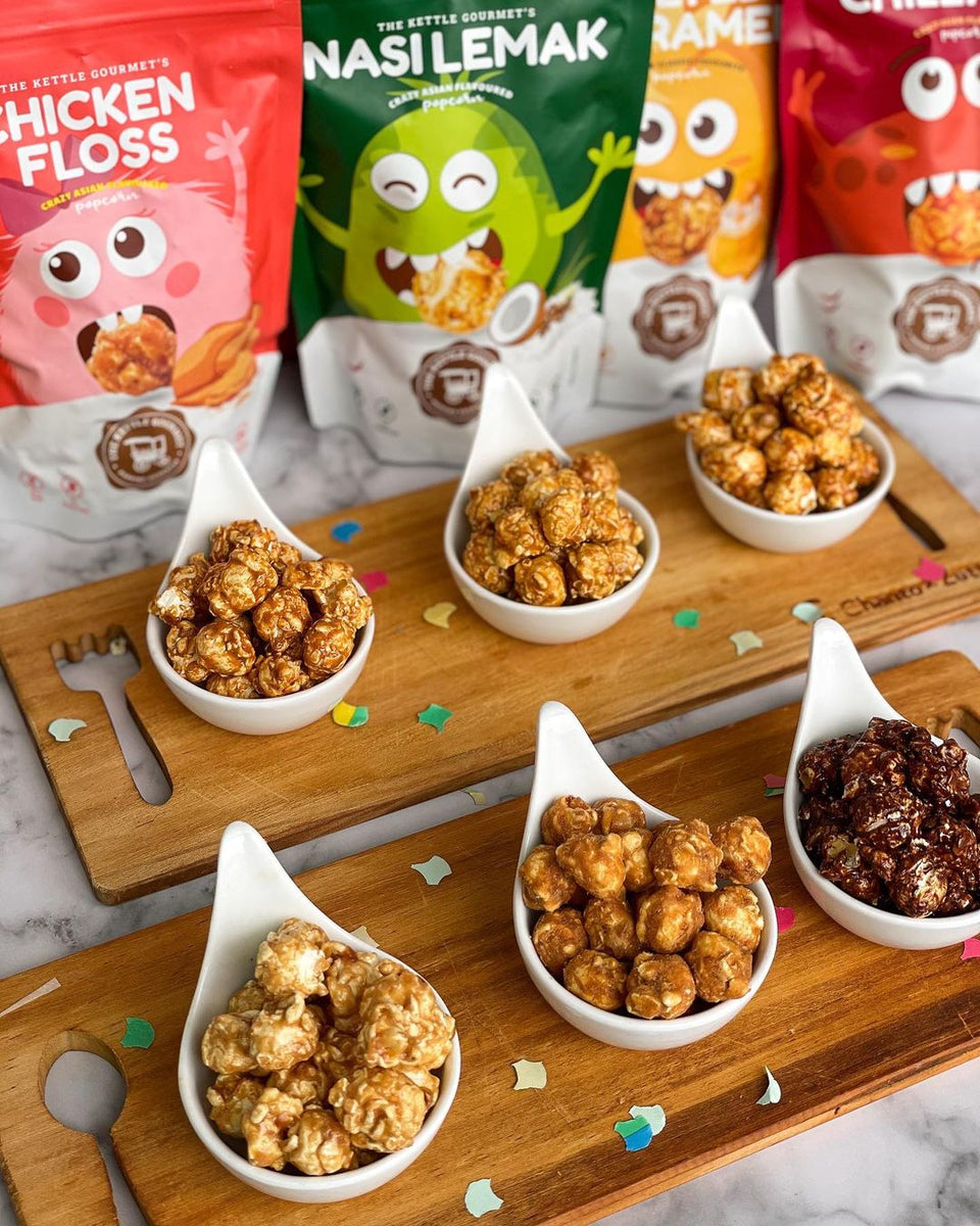 Local Snack Brands to try in Singapore | Flavoured Popcorn Snacks