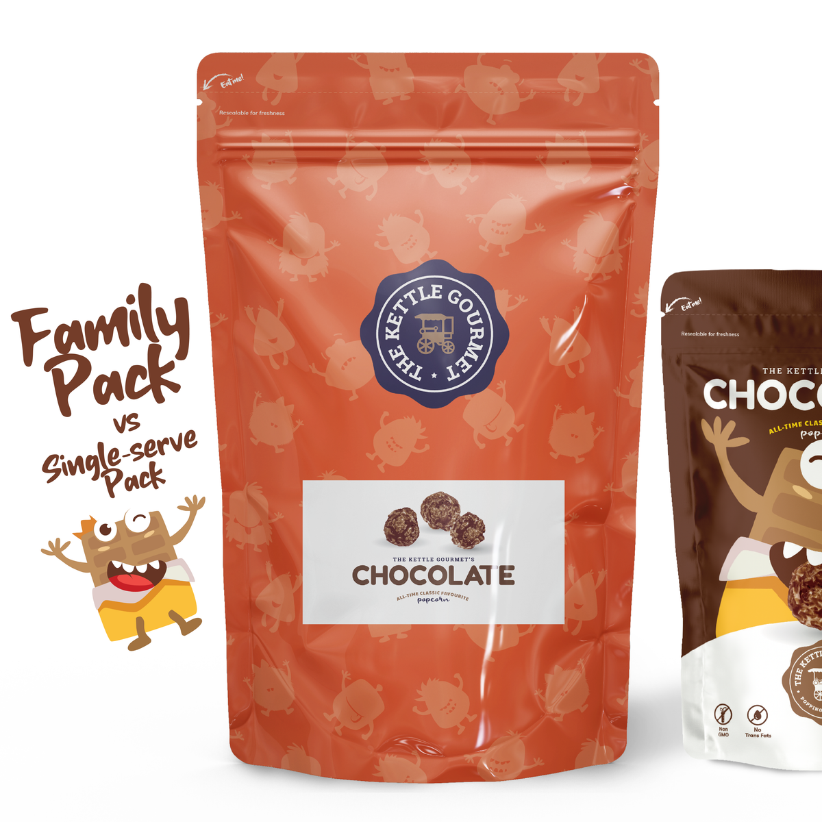Chocolate Popcorn Family Pack