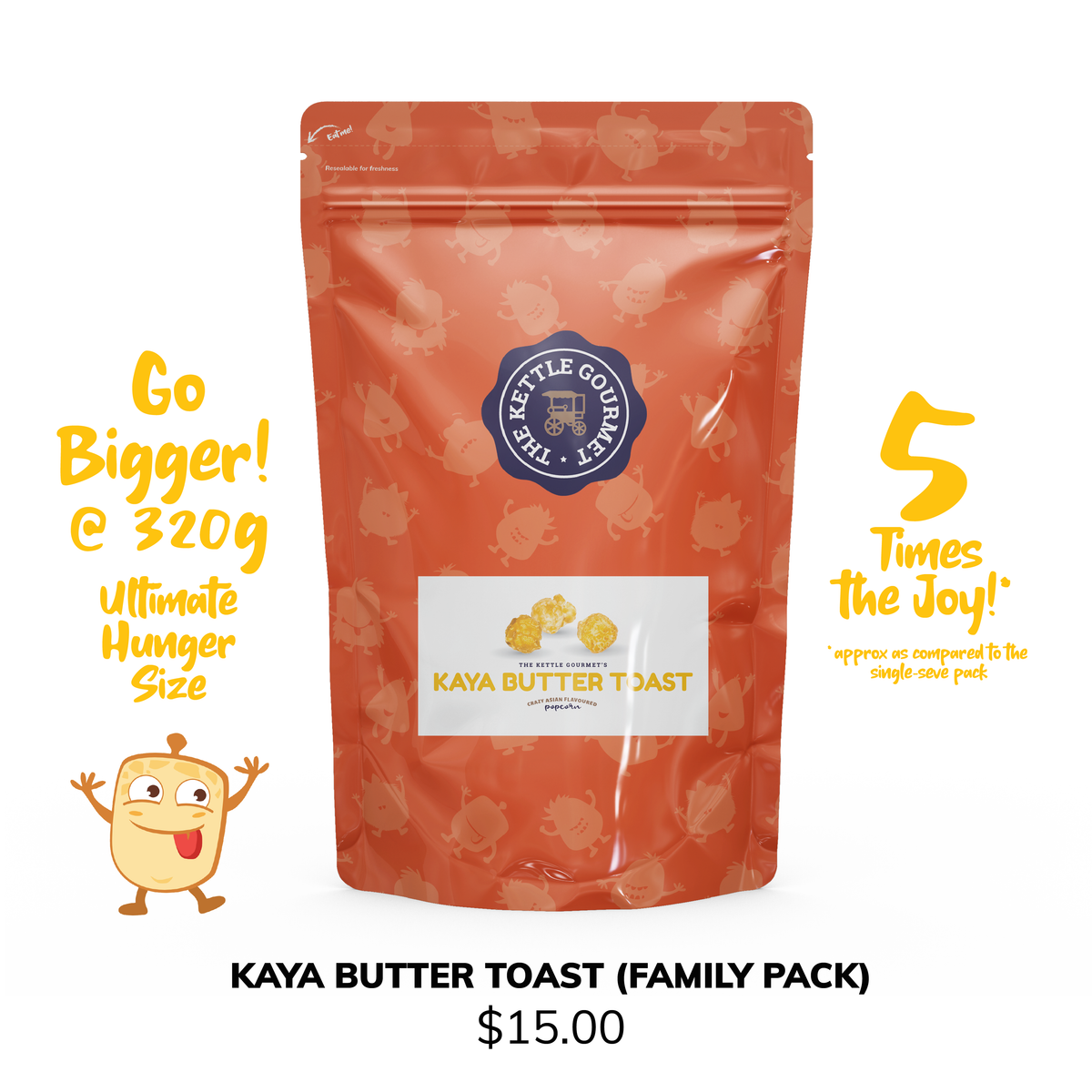 Kaya Butter Toast (Family Pack) | Gourmet Popcorn Snacks Delivery