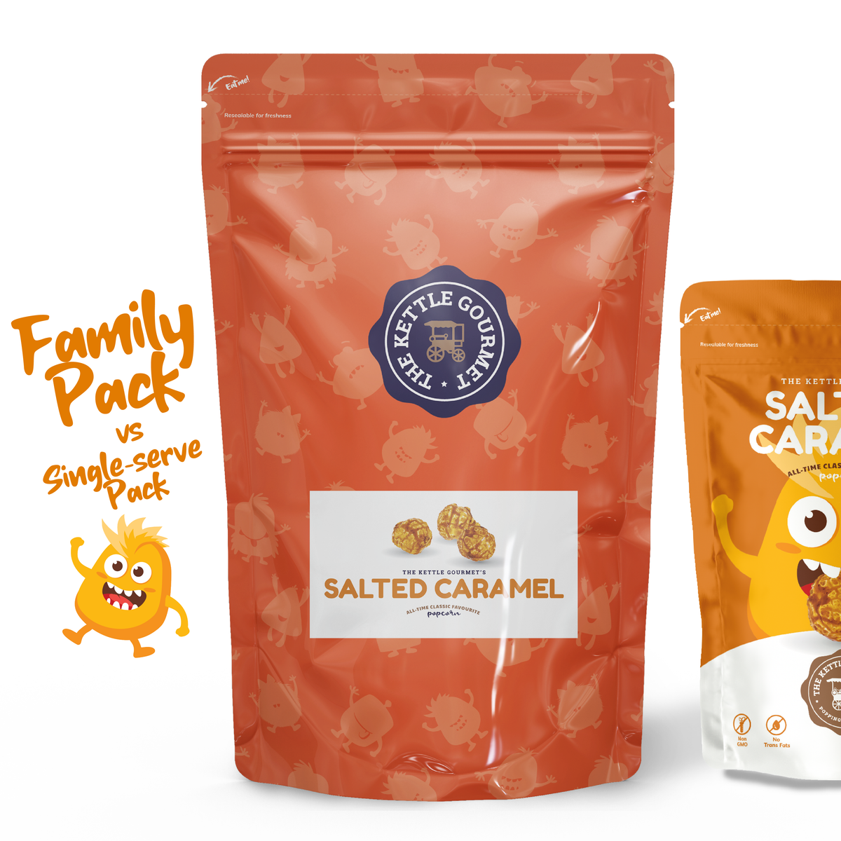 Salted Caramel Popcorn (Family Pack) | Gourmet Popcorn Snacks Delivery