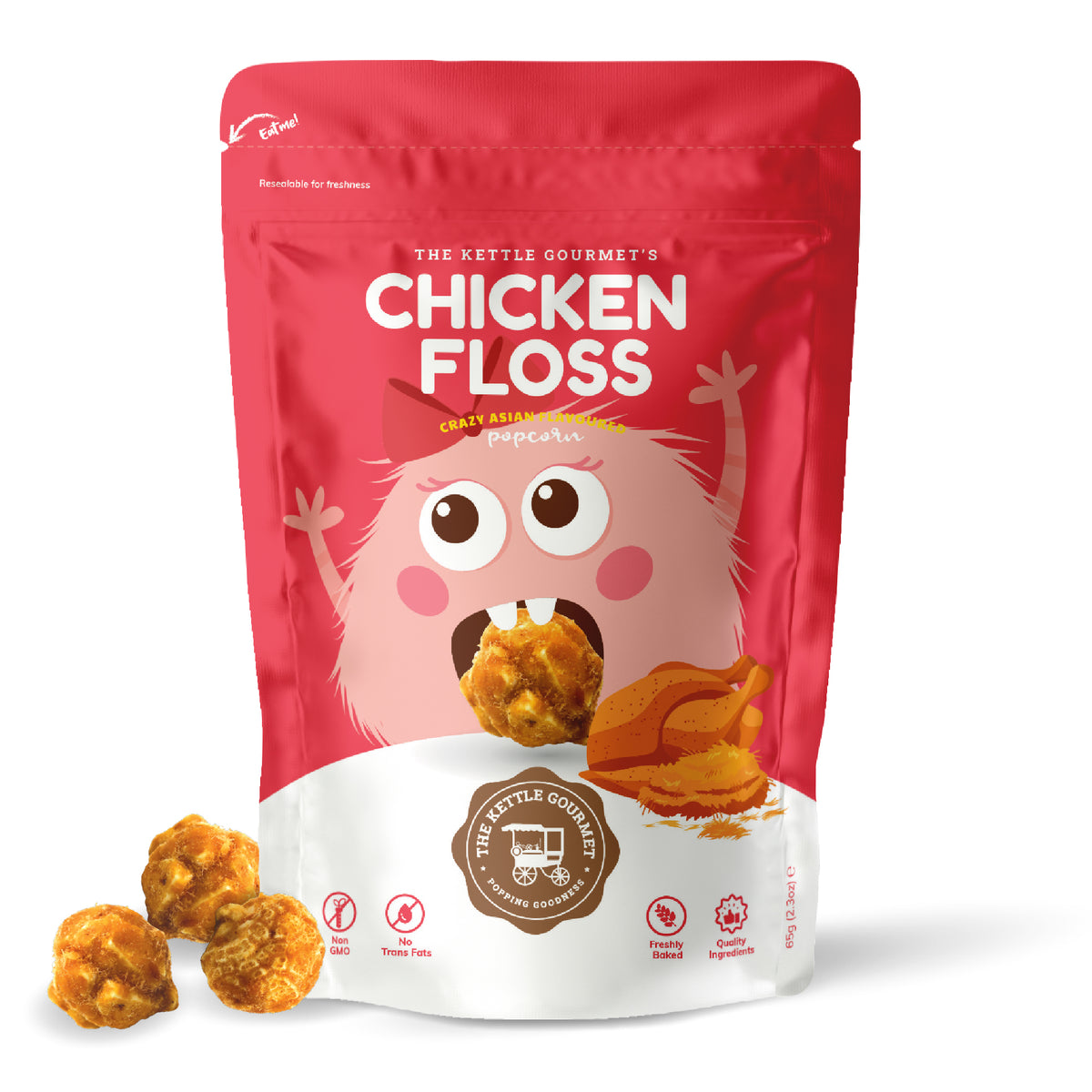 Chicken Floss (8 Packs x 65g) | Gourmet Popcorn Snacks Delivery